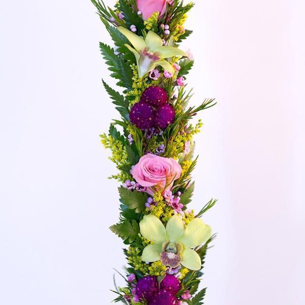 Rainbow Haku Head Lei: Colorful Hawaiian Floral Crown with Exotic ...