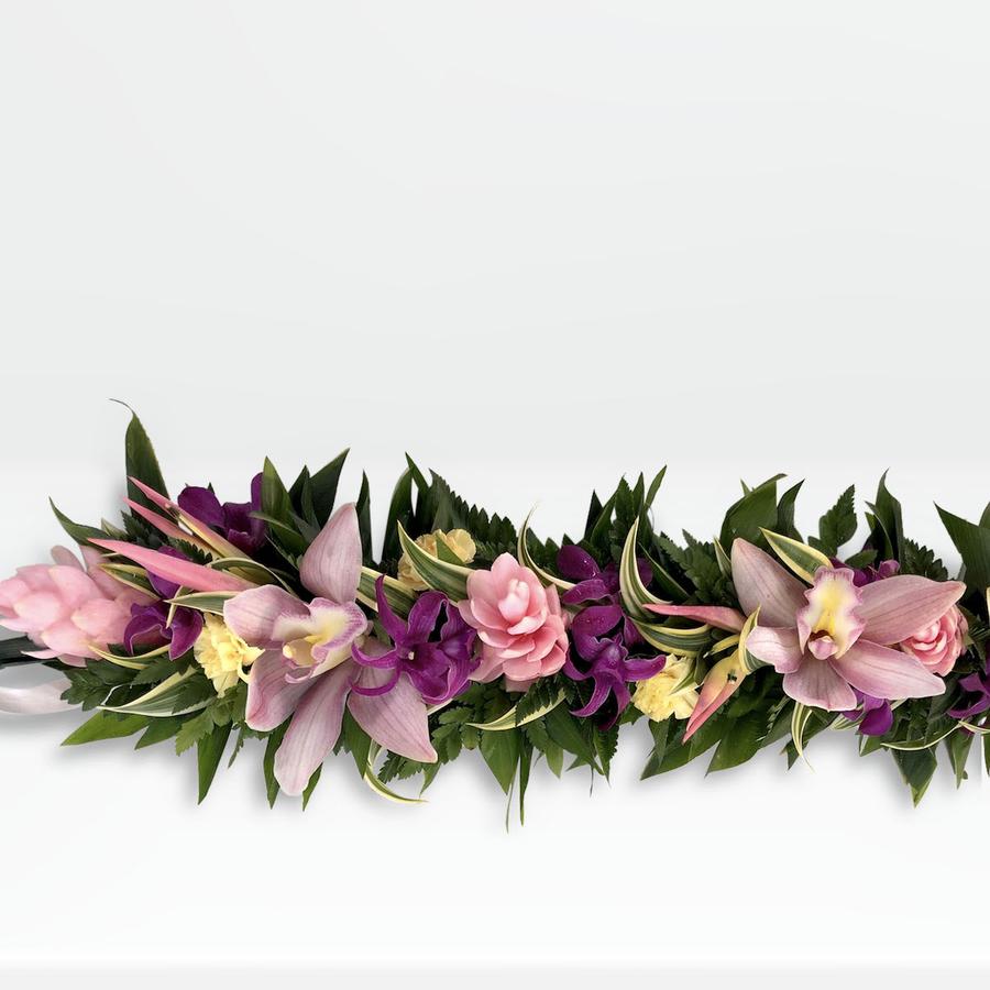 Tropical Haku Head Lei: Lush Pink and Purple Floral Crown from Hawaii ...